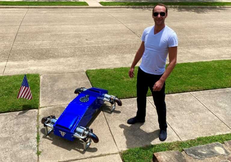 Американская компания FusionFlight показала дрон AB6 с четырьмя реактивными двигателями